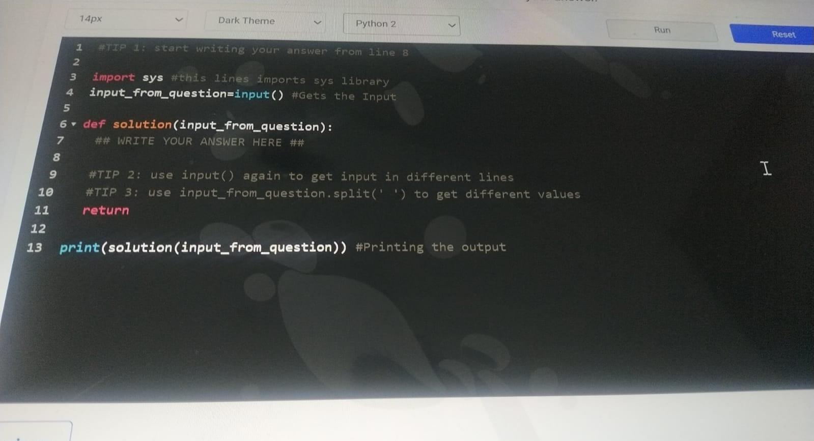 Solved Coding Question Problem Statement Let us consider a | Chegg.com