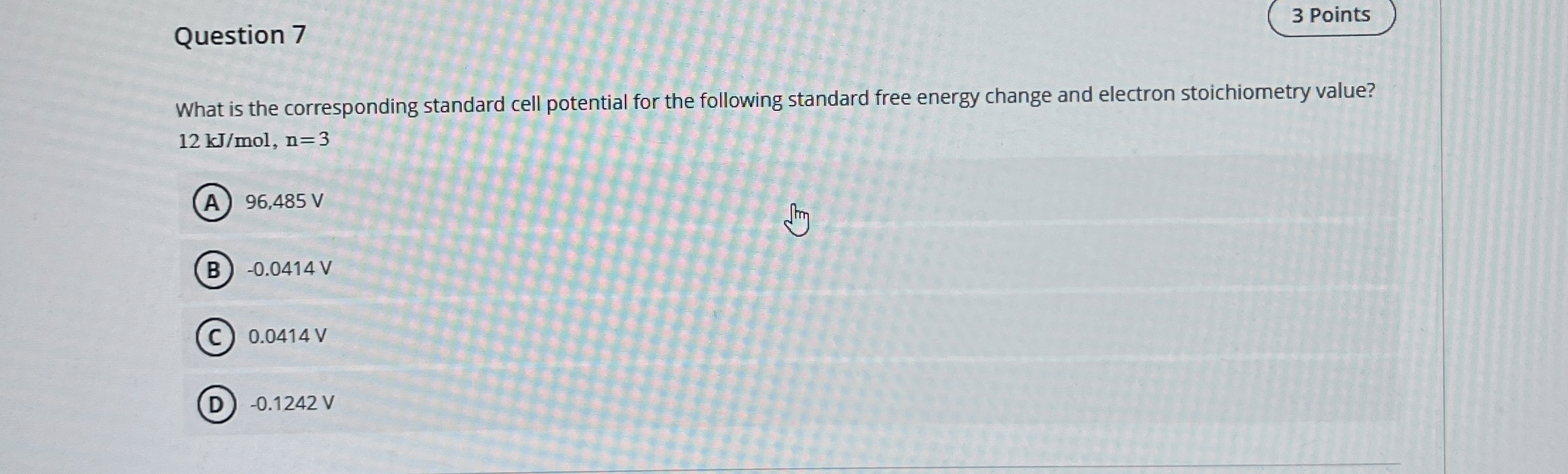 High Quality SOLUTION Question 73 ﻿PointsWhat is the corresponding standard | Chegg.com