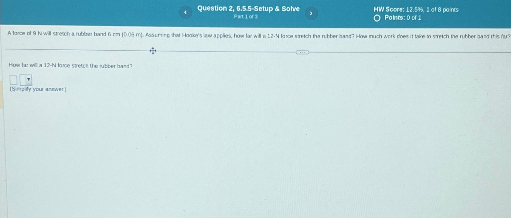 Solved Question 2, 6.5.5-Setup & SolvePart 1 ﻿of 3HW Score: | Chegg.com