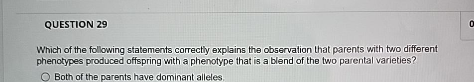 Solved QUESTION 29Which of the following statements | Chegg.com