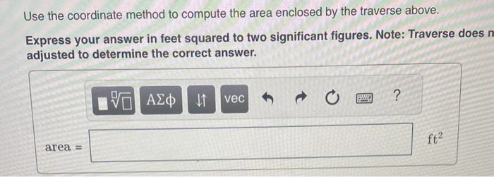 Solved Use the coordinate method to compute the area | Chegg.com