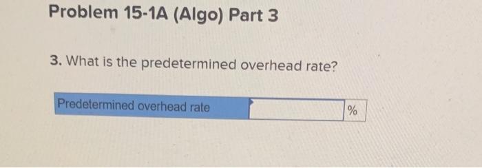 Solved Required information Problem 15-1A (Algo) Computing | Chegg.com