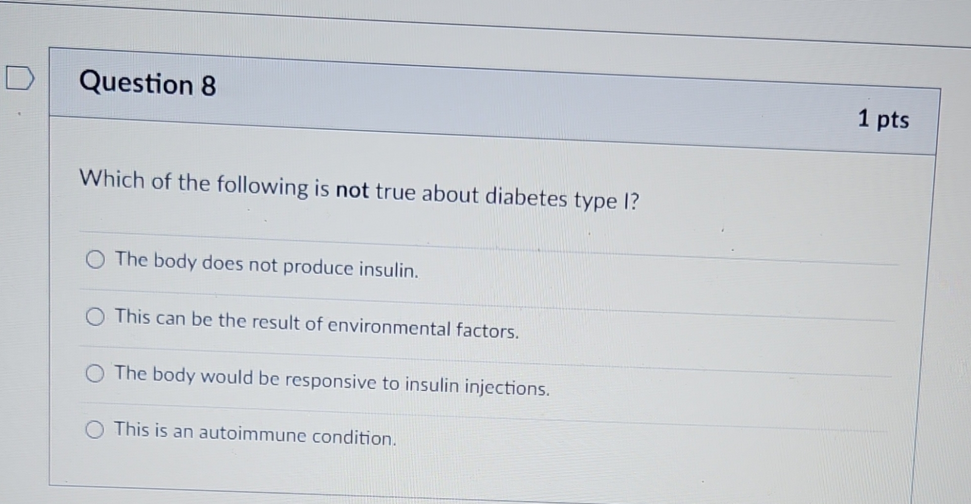 Solved Question 81 ﻿ptsWhich of the following is not true | Chegg.com