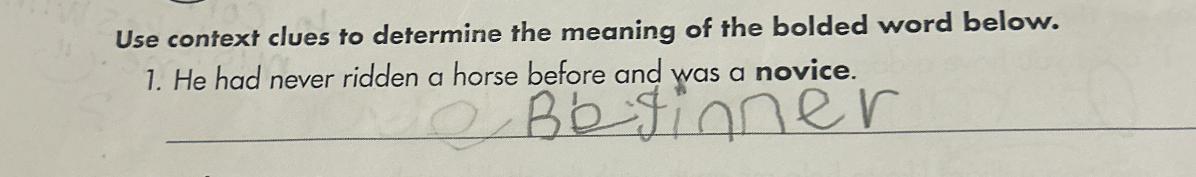 Use context clues to determine the meaning of the | Chegg.com