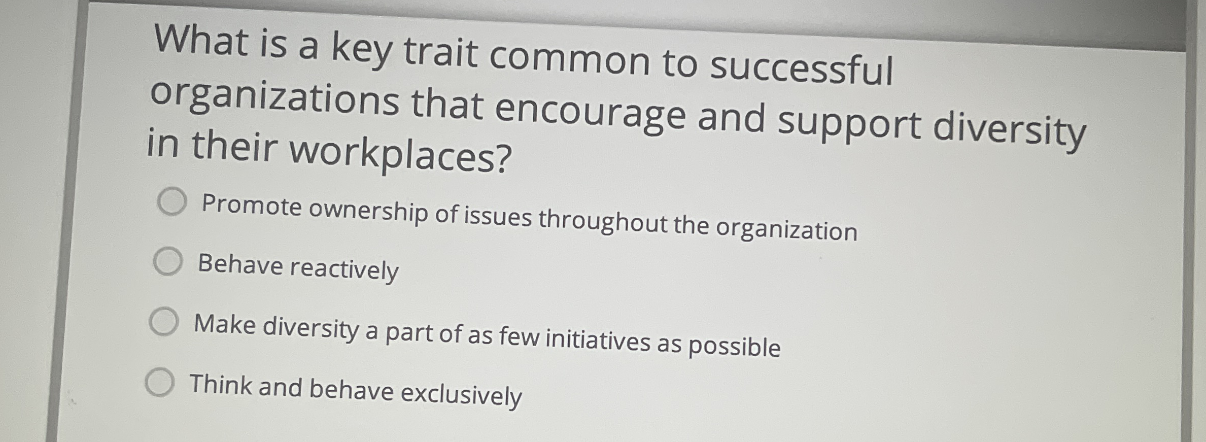 Solved What is a key trait common to successful | Chegg.com