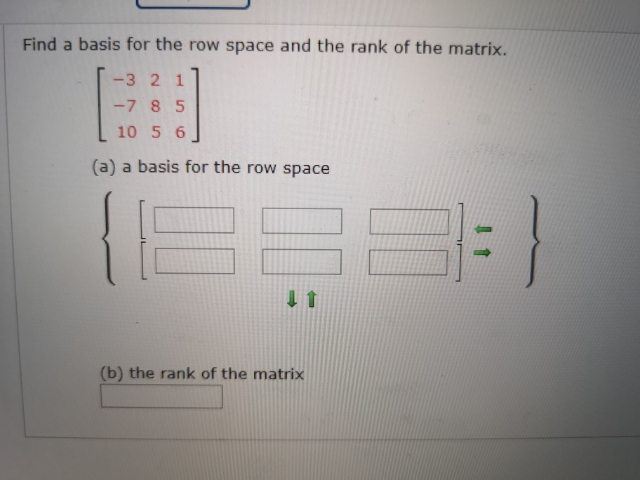 Solved Find a basis for the row space and the rank of the | Chegg.com