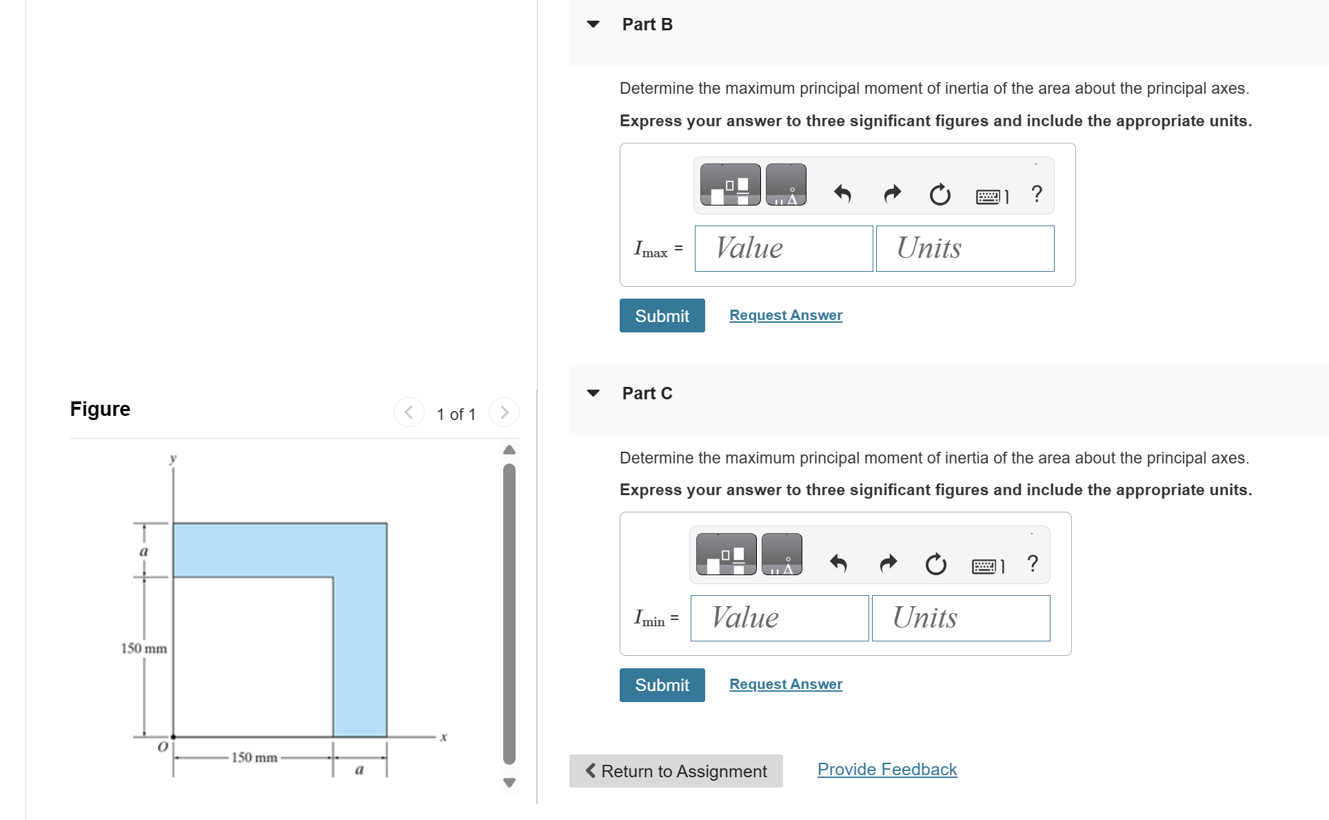 Solved Part Bdetermine The Maximum Principal Moment Of