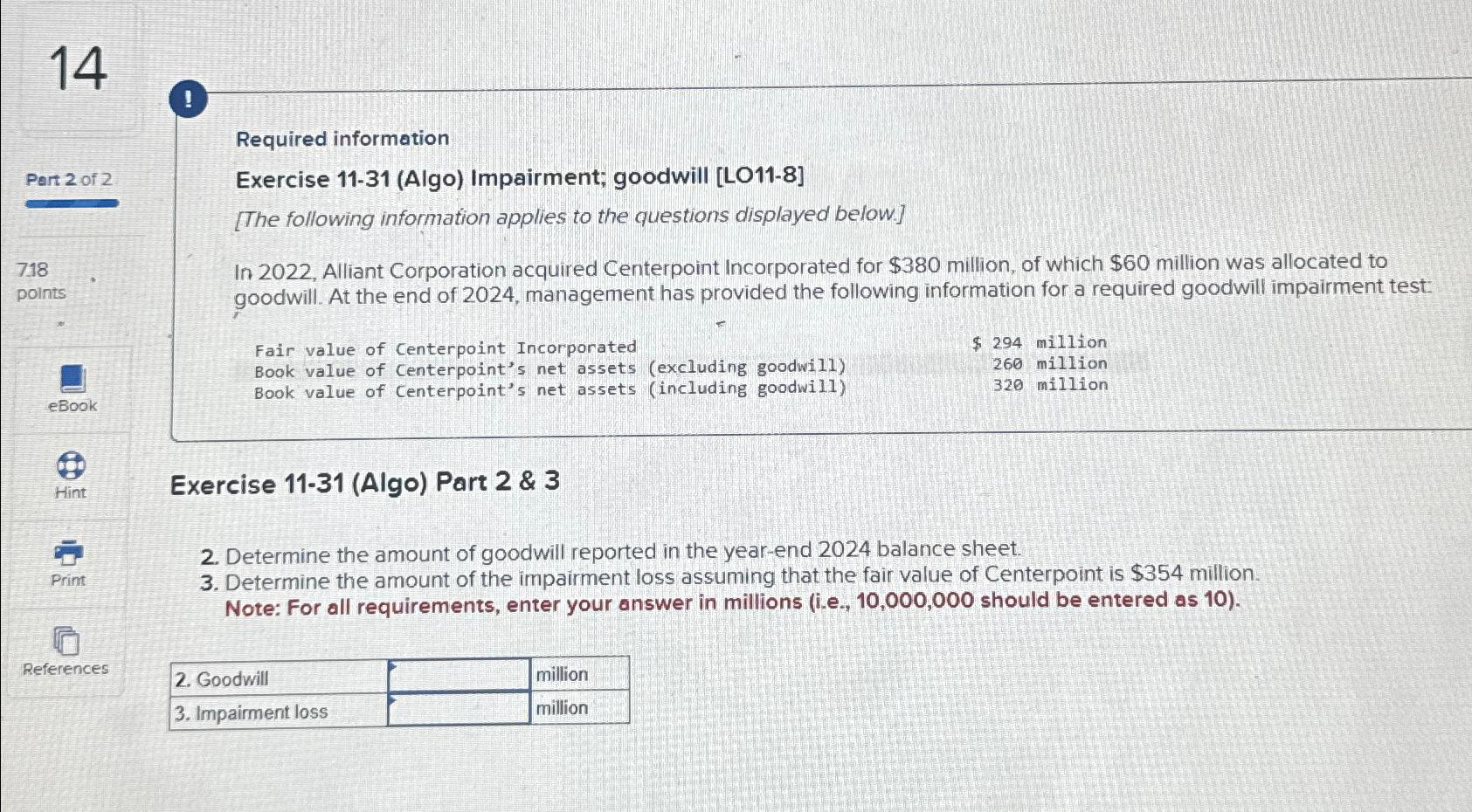 Solved 14Part 2 ﻿of | Chegg.com