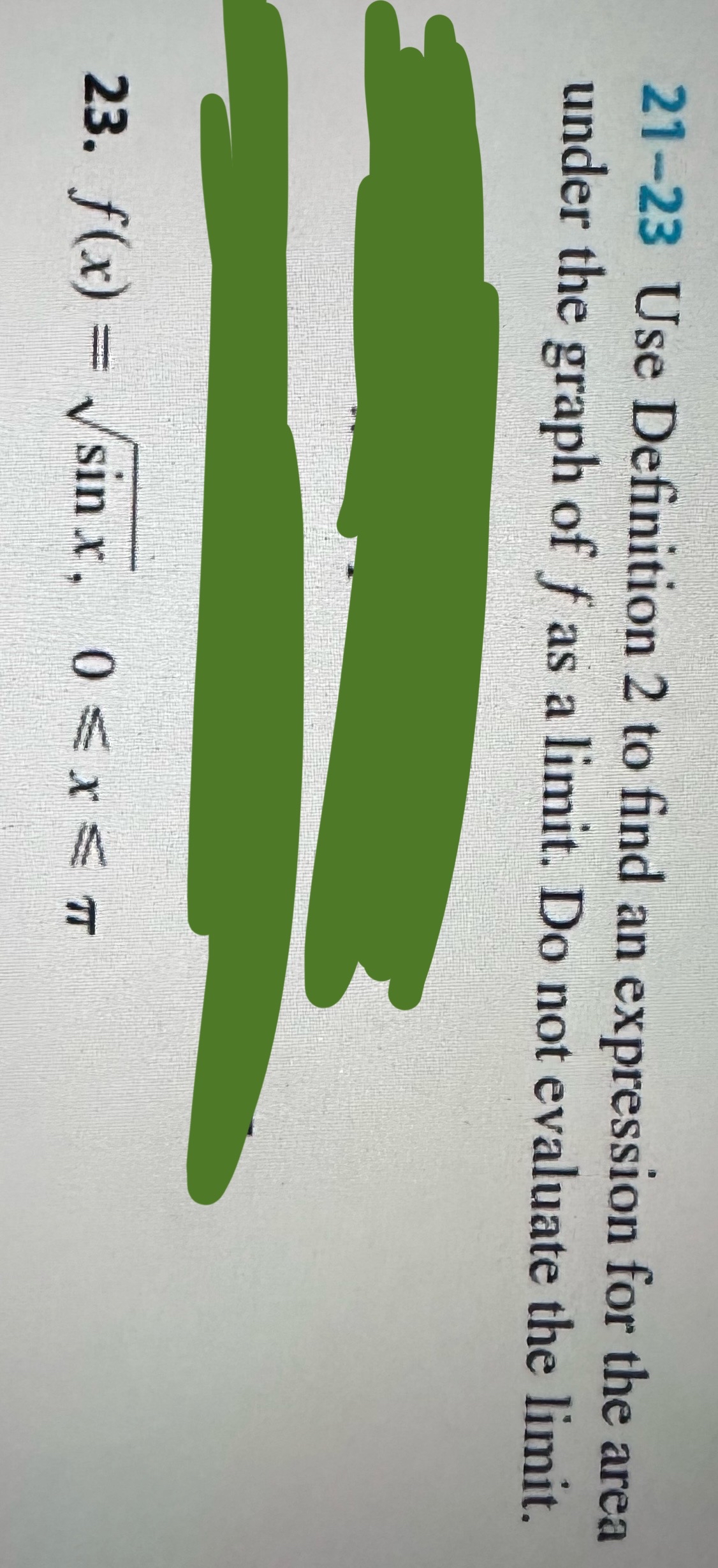 Solved 21-23 ﻿Use Definition 2 ﻿to find an expression for | Chegg.com
