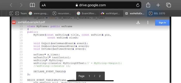 Q drive.google.com 4 wxHelloExpor wxyello5xample3,pdf | Chegg.com