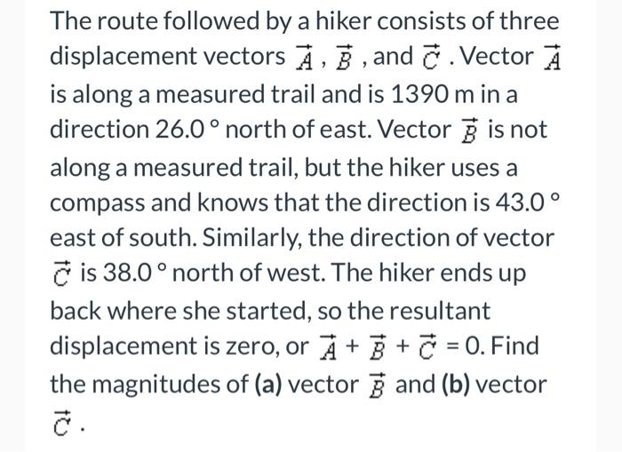 Solved The figure shows three displacement vectors A,B, and | Chegg.com