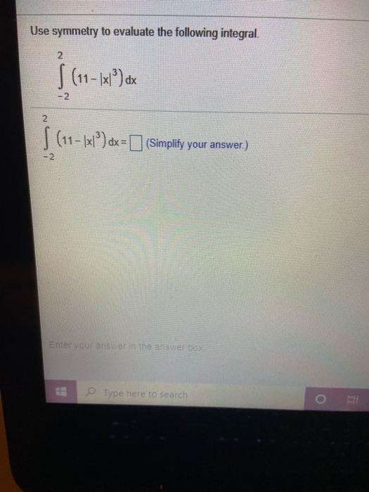 Solved Use symmetry to evaluate the following integral. S | Chegg.com