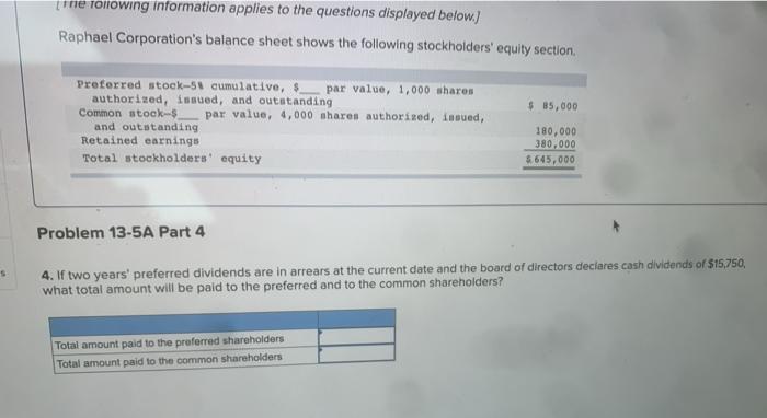 Solved Required information Problem 13-5A Computing book | Chegg.com