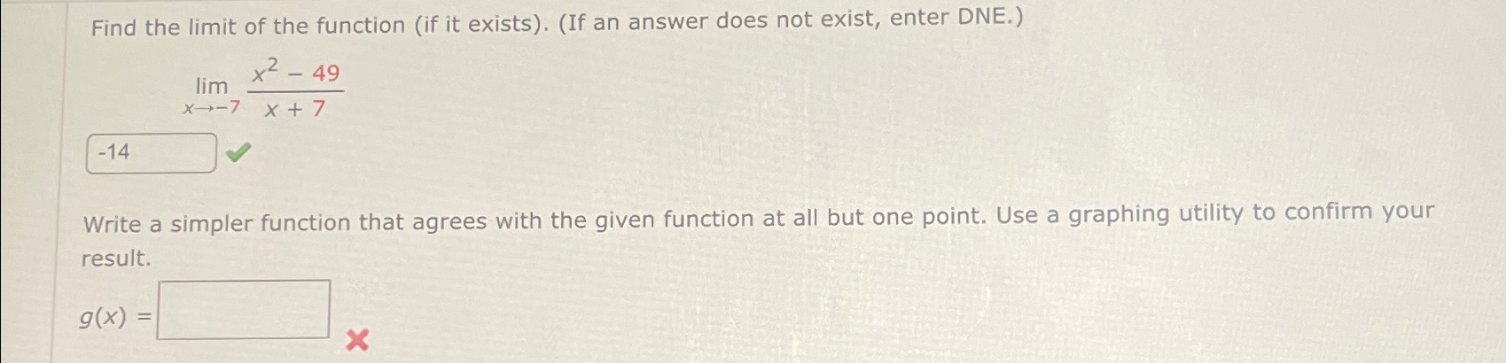 Solved Find the limit of the function (if it exists). (If an | Chegg.com