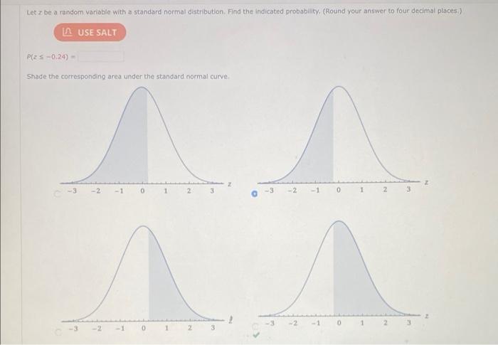 Solved Letz be a random variable with a standard normal | Chegg.com