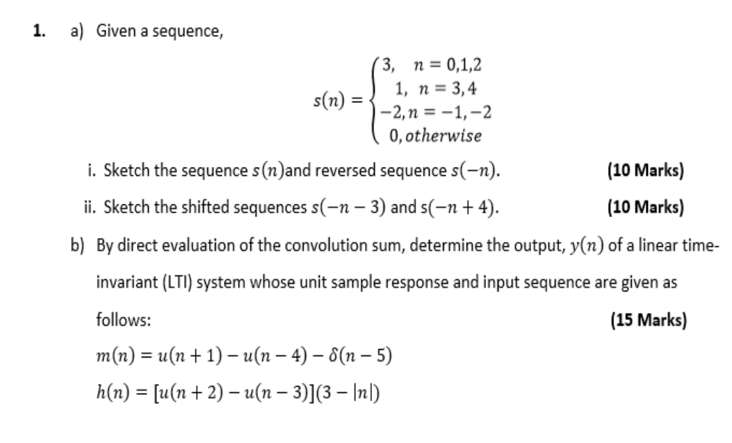 Solved a) ﻿Given a | Chegg.com