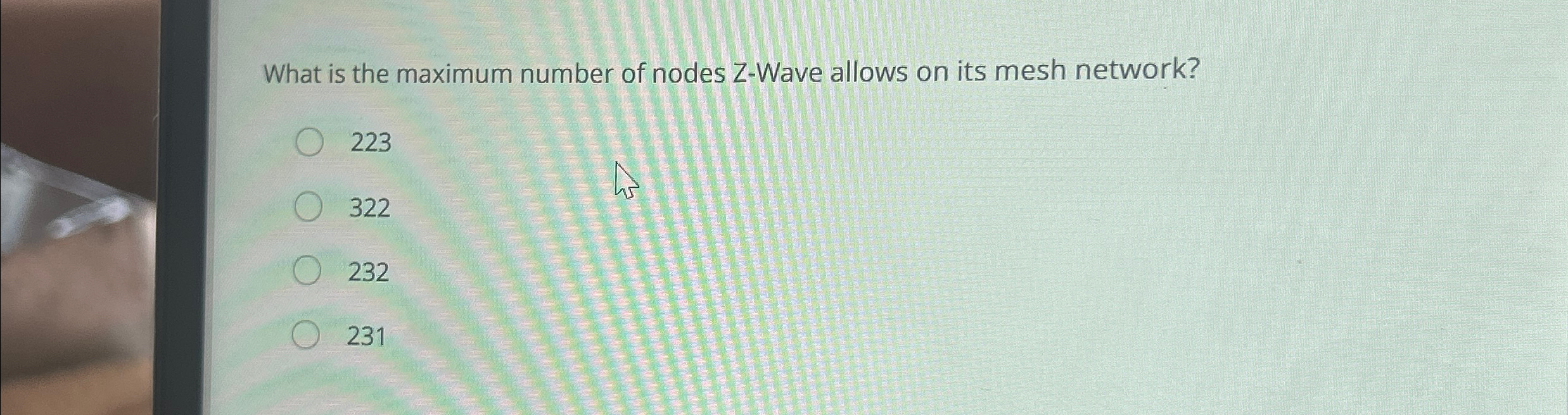 Solved What is the maximum number of nodes Z-Wave allows on | Chegg.com