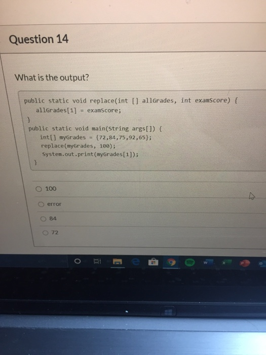 Solved What is the output? public static double | Chegg.com