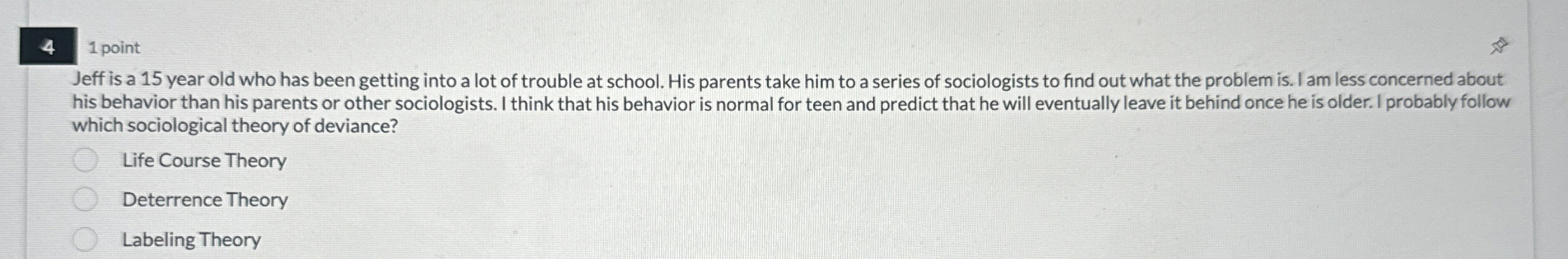 Solved 41 ﻿pointJeff is a 15 ﻿year old who has been getting | Chegg.com