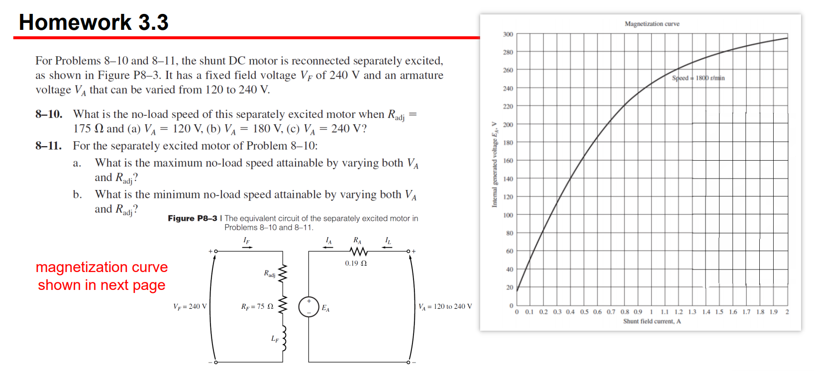Solved Homework 3.3 ﻿For Problems 8-10 ﻿and 8-11, ﻿the shunt | Chegg.com