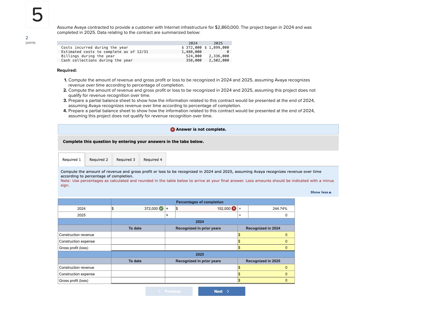Solved Assume Avaya contracted to provide a customer with | Chegg.com