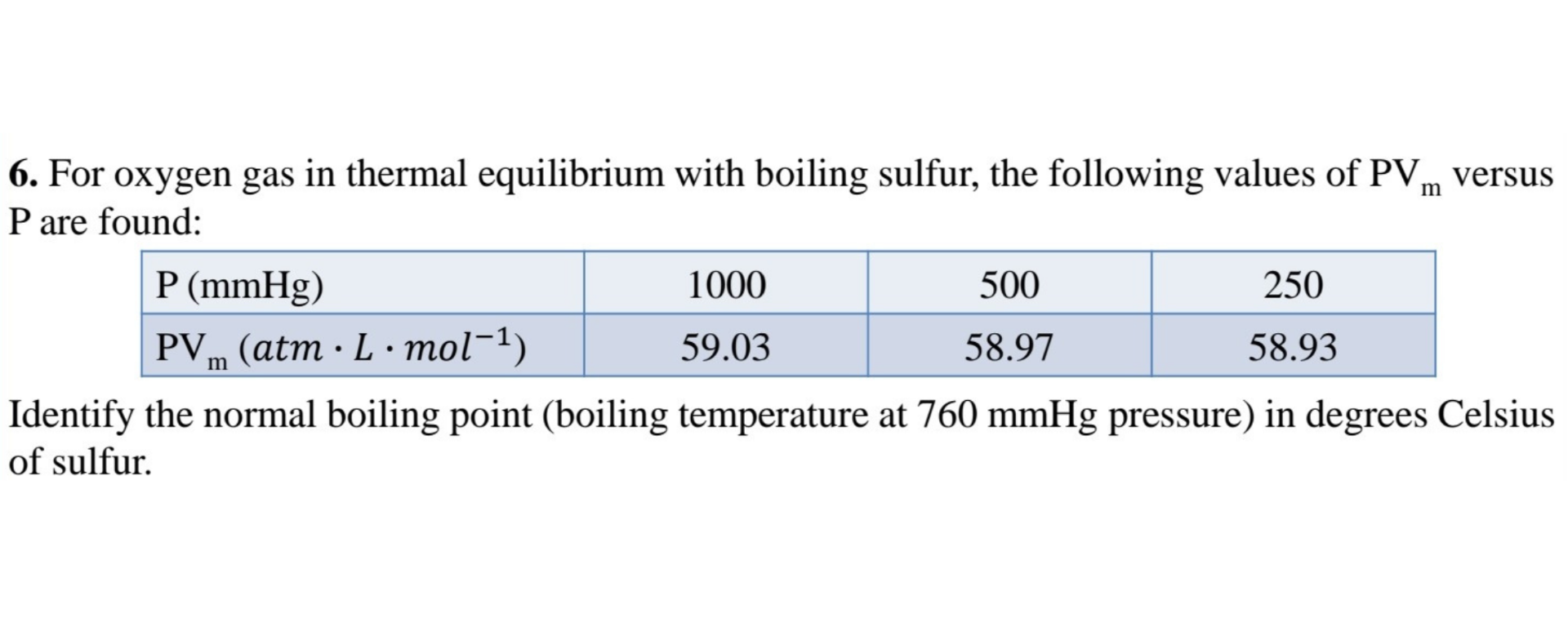 Solved For oxygen gas in thermal equilibrium with boiling | Chegg.com