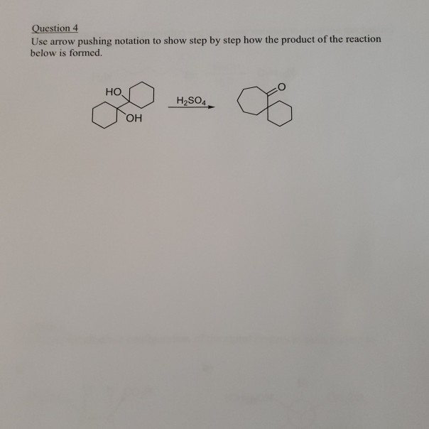 Solved Question 4 Use arrow pushing notation to show step by | Chegg.com