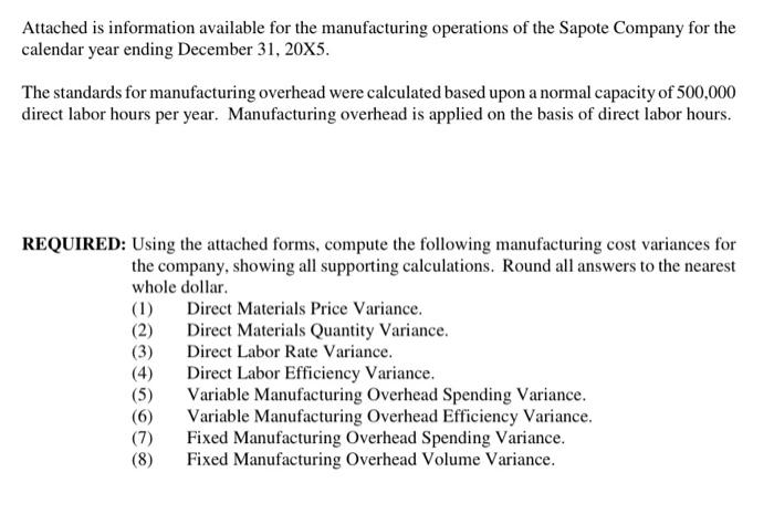 Solved Attached is information available for the | Chegg.com