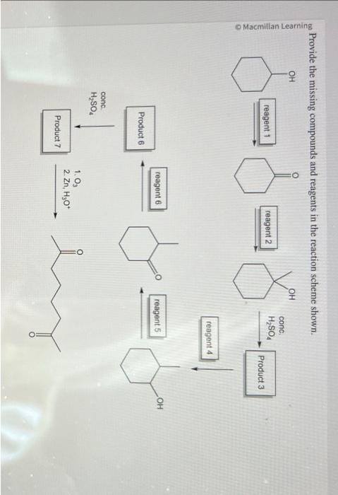 Solved Provide the missing compounds and reagents in the | Chegg.com