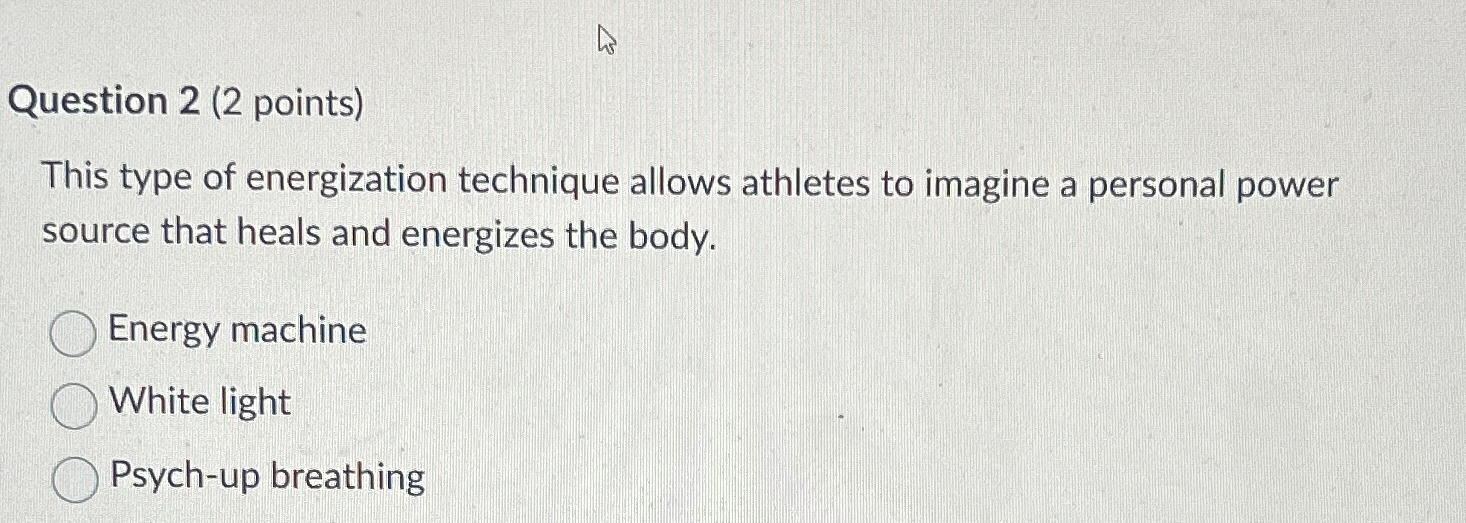 Solved Question 2 (2 ﻿points)This type of energization | Chegg.com