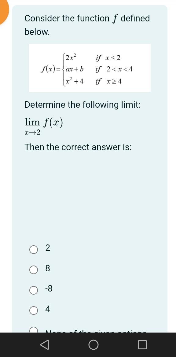 Solved Consider the function f defined below. | Chegg.com