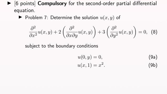 Solved [6 points] Compulsory for the second-order partial | Chegg.com