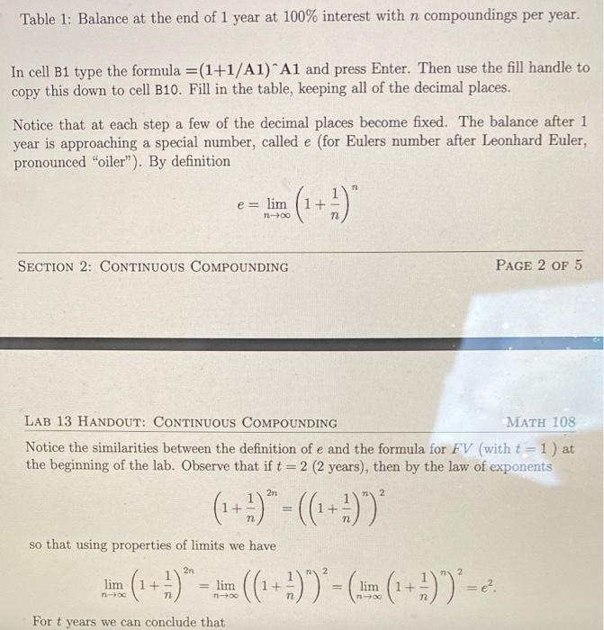 Solved Exercise Set 2. Exercise 2.1. Fill in the table below | Chegg.com