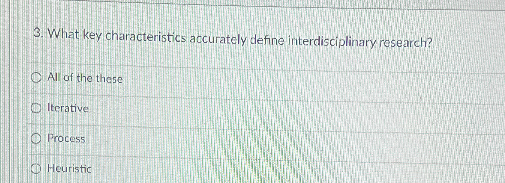 Solved What key characteristics accurately define | Chegg.com