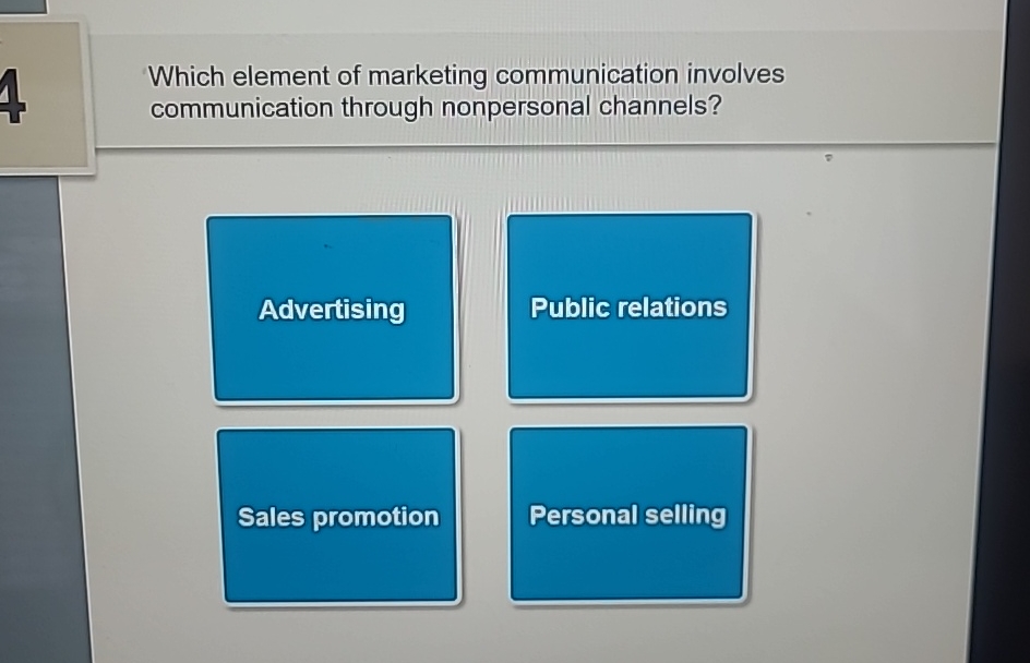Solved Which element of marketing communication involves | Chegg.com