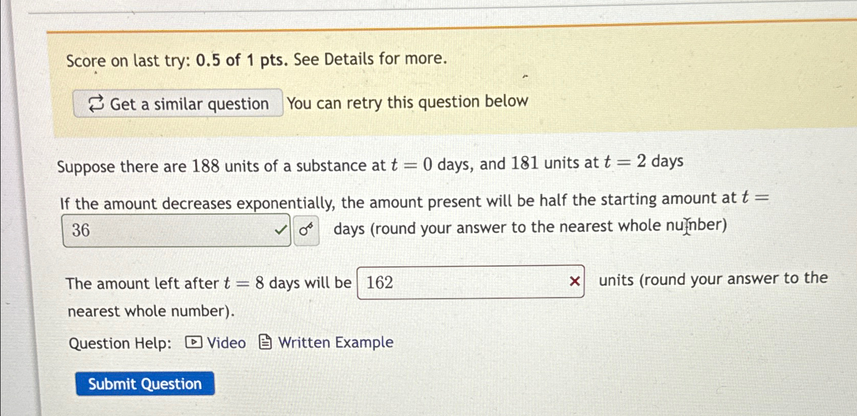 Solved Score on last try: 0.5 ﻿of 1pts. ﻿See Details for | Chegg.com
