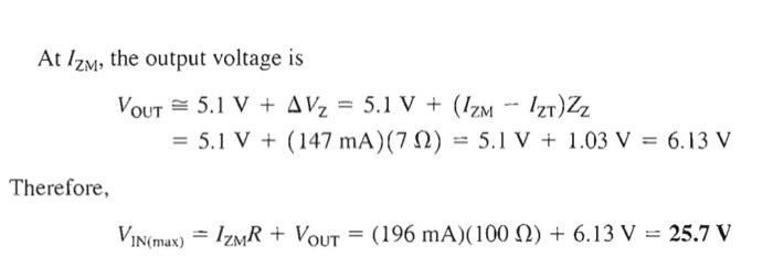 Solved Determine the minimum and the maximum input voltages | Chegg.com