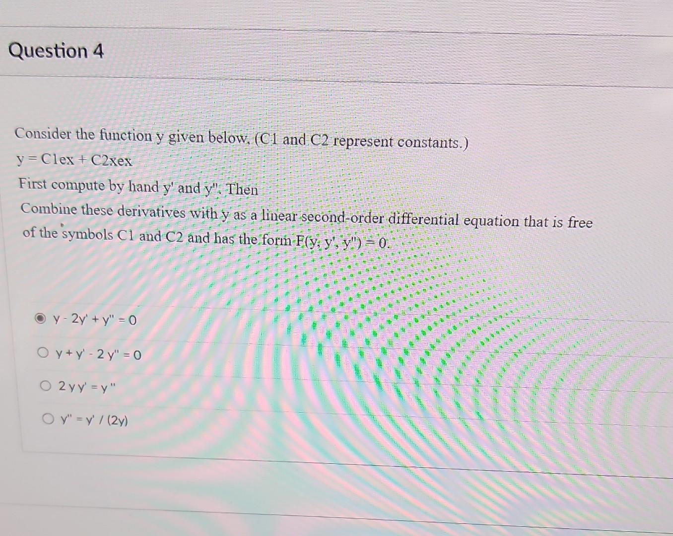 Solved Consider the function y given below, (C1 and C2 | Chegg.com