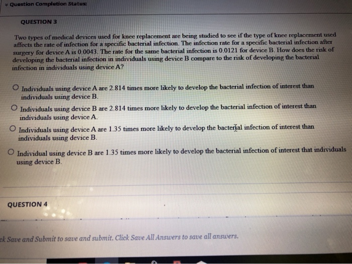 Solved Question Completion Status QUESTION 3 being studied | Chegg.com