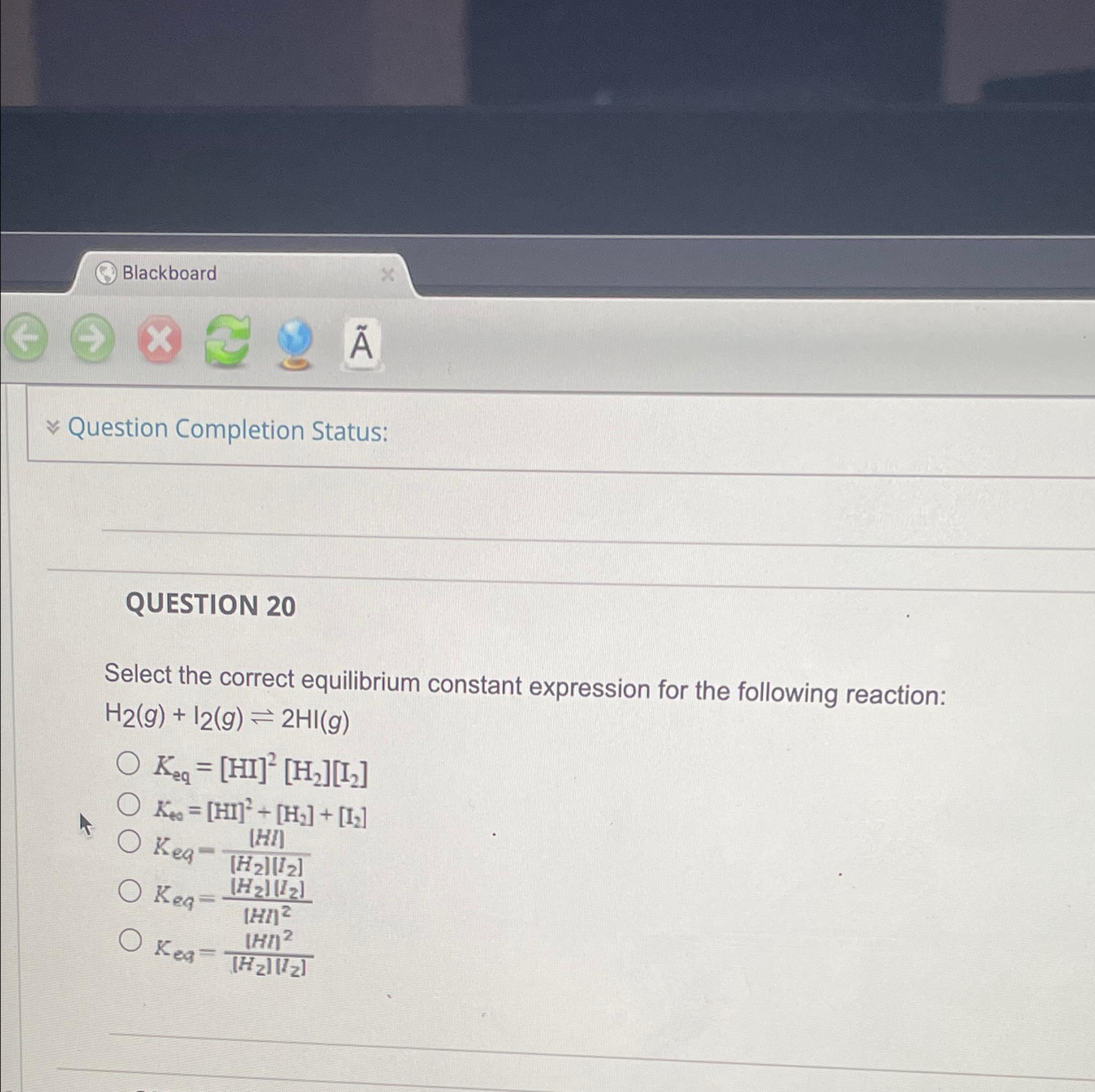 Solved Blackboard*** ﻿Question Completion Status:QUESTION | Chegg.com