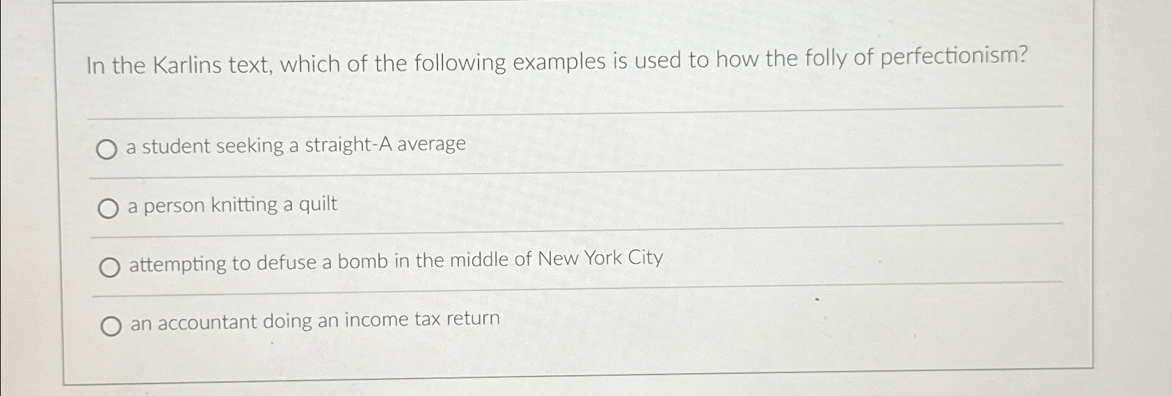 Solved In the Karlins text, which of the following examples | Chegg.com