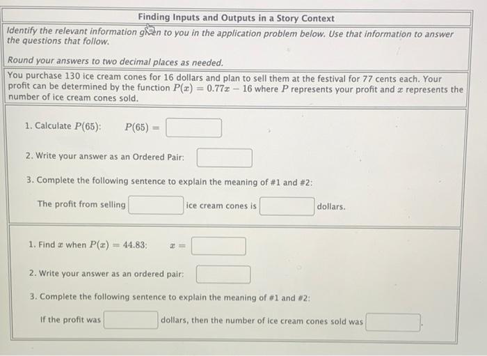 Solved Finding Inputs And Outputs In A Story Context 8154