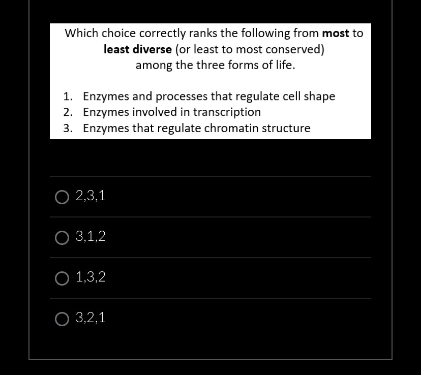 Solved Which choice correctly ranks the following from most | Chegg.com