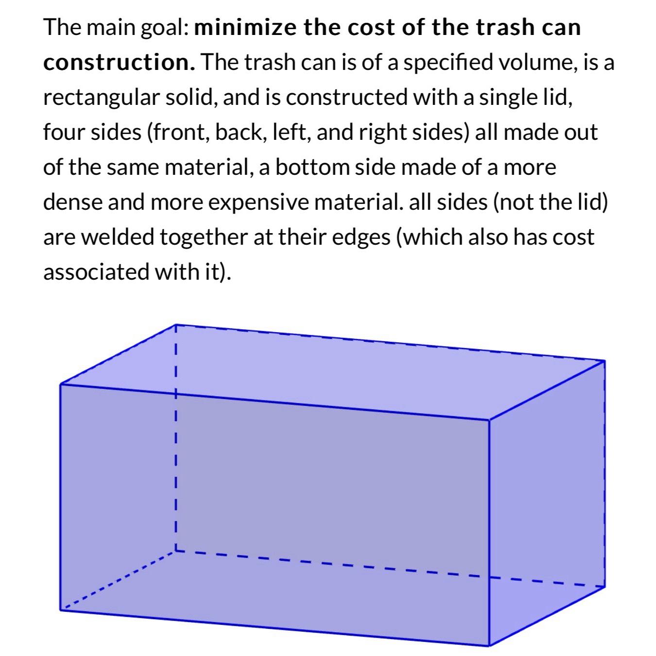 Solved Volume of container = 580 ﻿cubic feetUnit cost for | Chegg.com