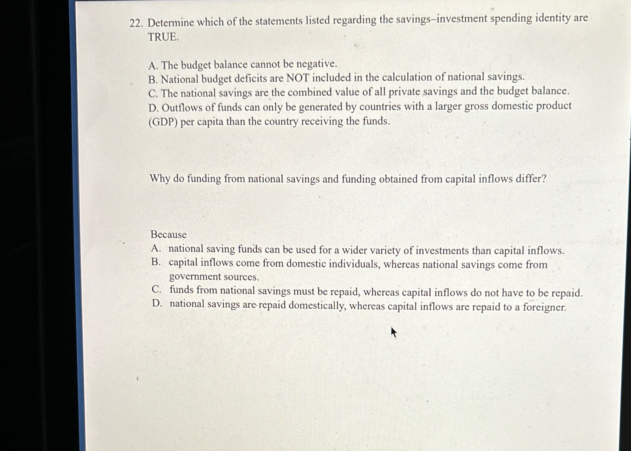 Solved Determine which of the statements listed regarding | Chegg.com