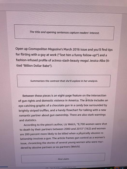 A STUDENT ANALYSIS WESLEY COHEN What's Happening over | Chegg.com