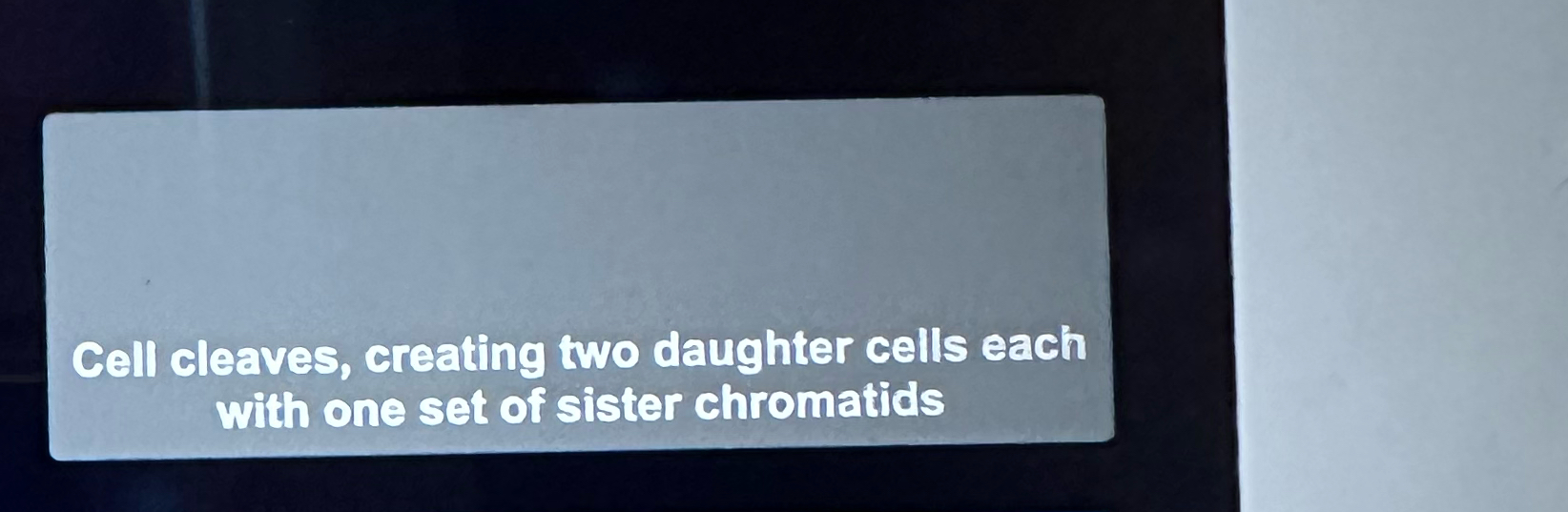 Solved Cell cleaves, creating two daughter cells each with | Chegg.com