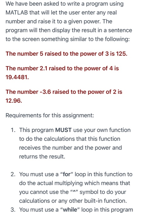 Solved We have been asked to write a program using MATLAB | Chegg.com