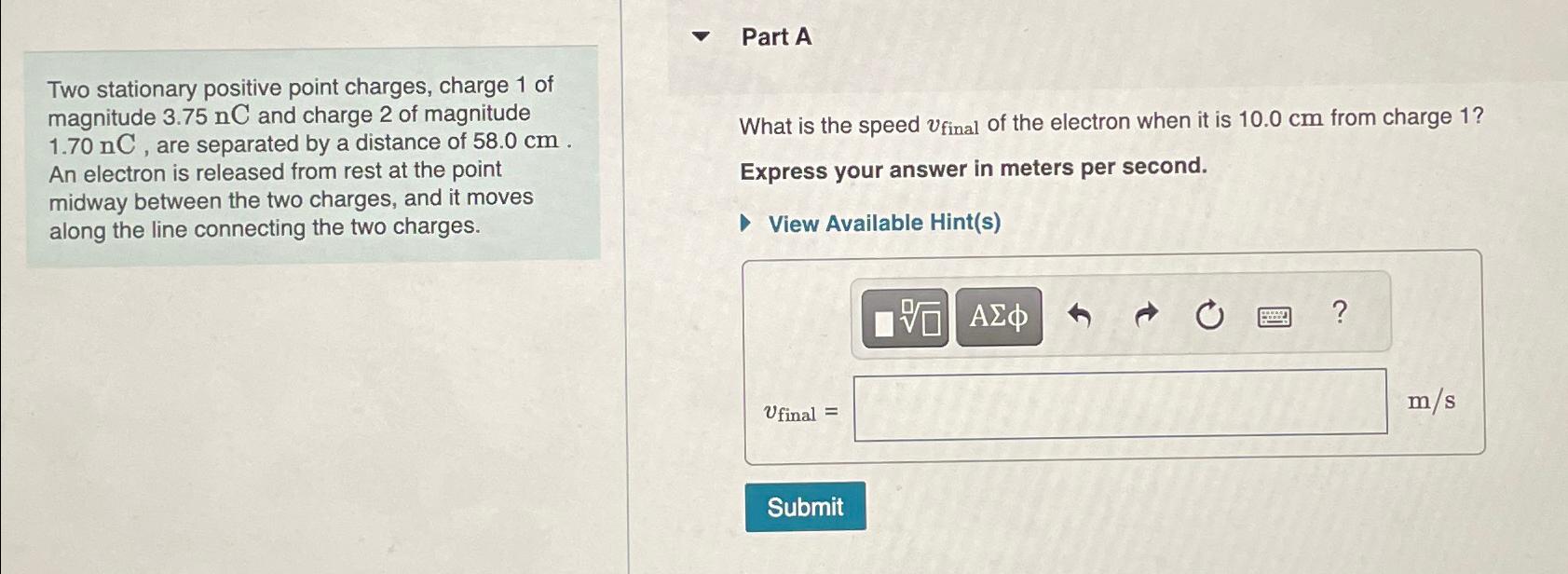 Solved Two stationary positive point charges, charge 1 ﻿of | Chegg.com