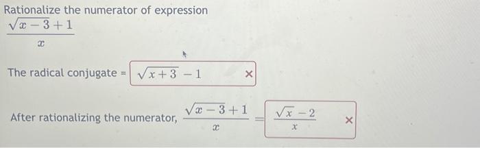 Solved Rationalize the numerator of expression \\[ | Chegg.com